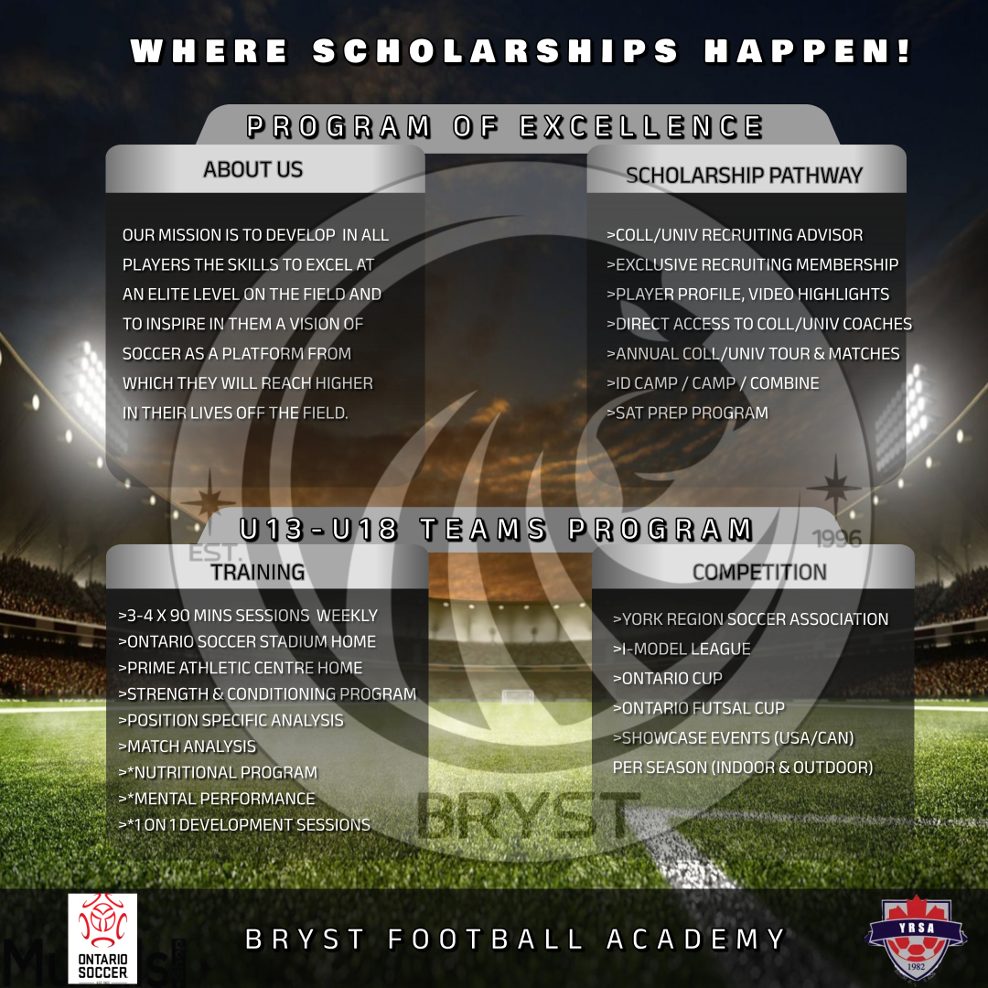 College/University - Bryst Football Academy